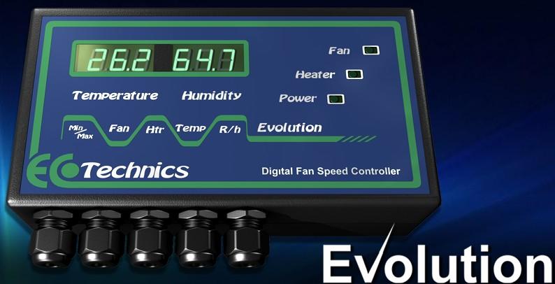 Ecotechnics Evolution Digital Fan Speed Controller 12A & 3kW heater – Dublin Indoor Gardening